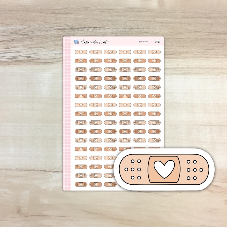 Band Aid Doodle Icon Stickers - Etsy