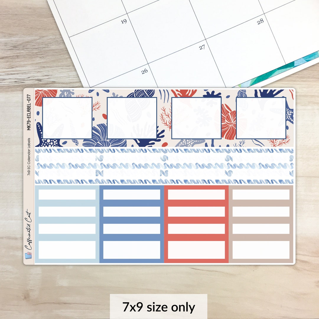 Calendar Event Boxes - Oceana [ MK-077 ] - Etsy
