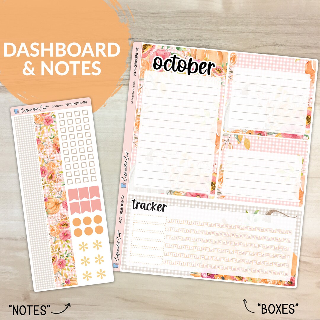 Dashboard and Notes Kit Pumpkin Patch BK-102 - Etsy