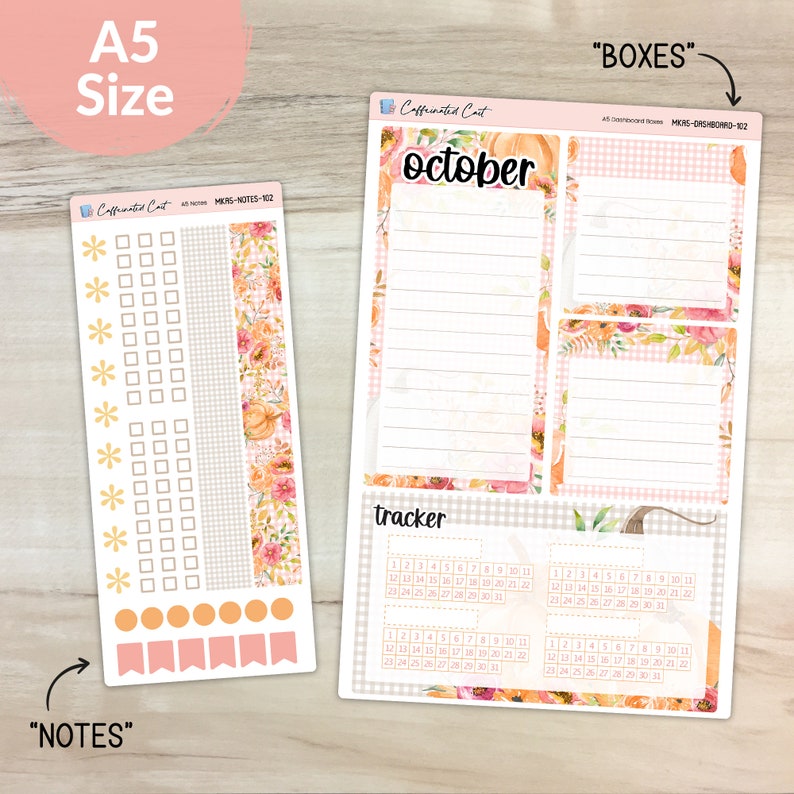 Dashboard and Notes Kit - Pumpkin Patch [ BK-102 ] - Etsy