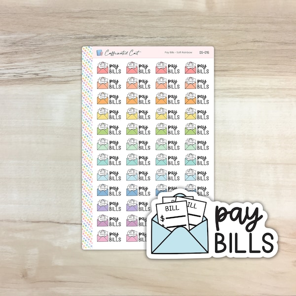 Bill Pay Stickers - Etsy