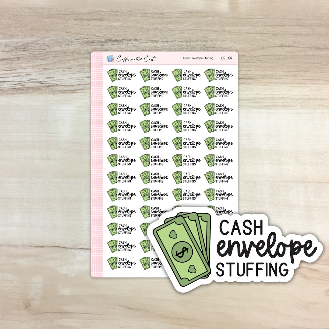 Cash Envelope Stuffing - Doodle Script Stickers [ DS-307 ] - Etsy