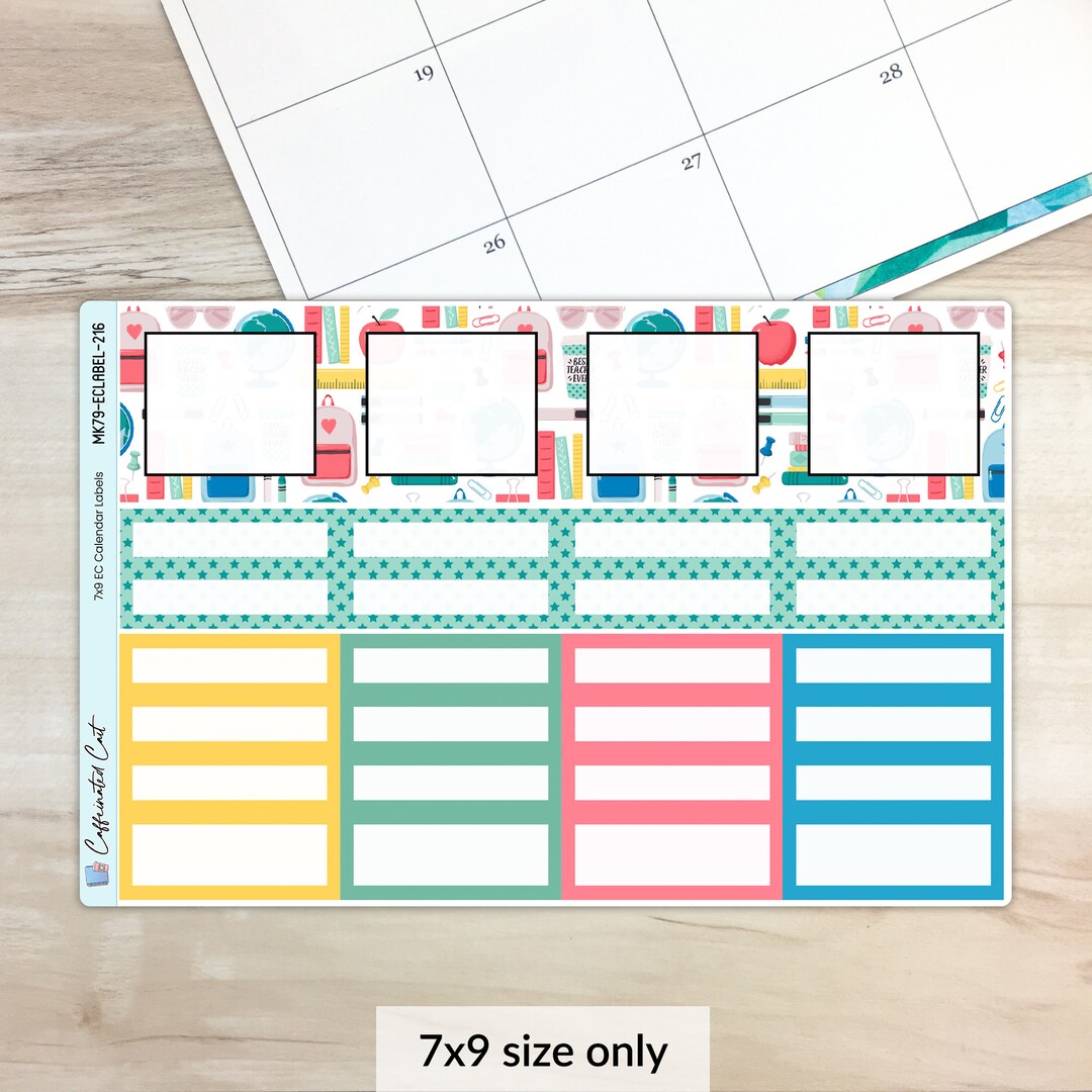Calendar Event Boxes - Back to School [ MK-216 ] - Etsy