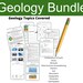 Geology Worksheets for Middle School - Earth Quakes - Topography ...
