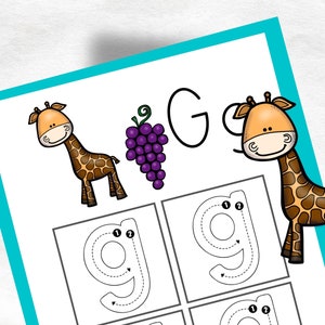 Tracing Letter G Worksheets, Kindergarten Handwriting Practice, Tracing ...