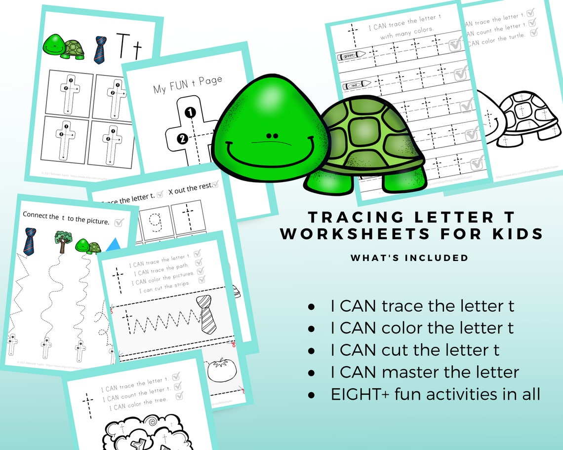 Tracing Letter T Worksheets Tracing Lowercase Letters Etsy tracing-letter-t-worksheets-tracing-lowercase-letters-etsy