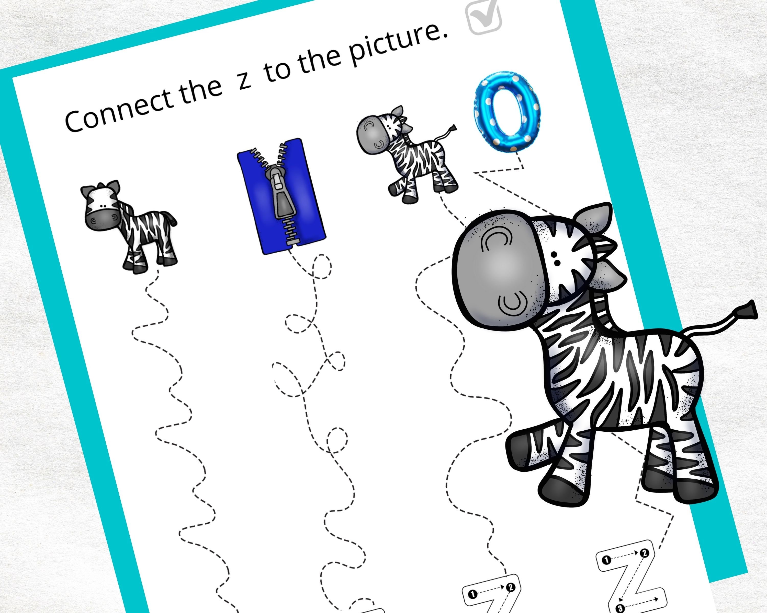 Preschool Tracing Pages, Tracing Letter Z Worksheets, Tracing Lowercase ...