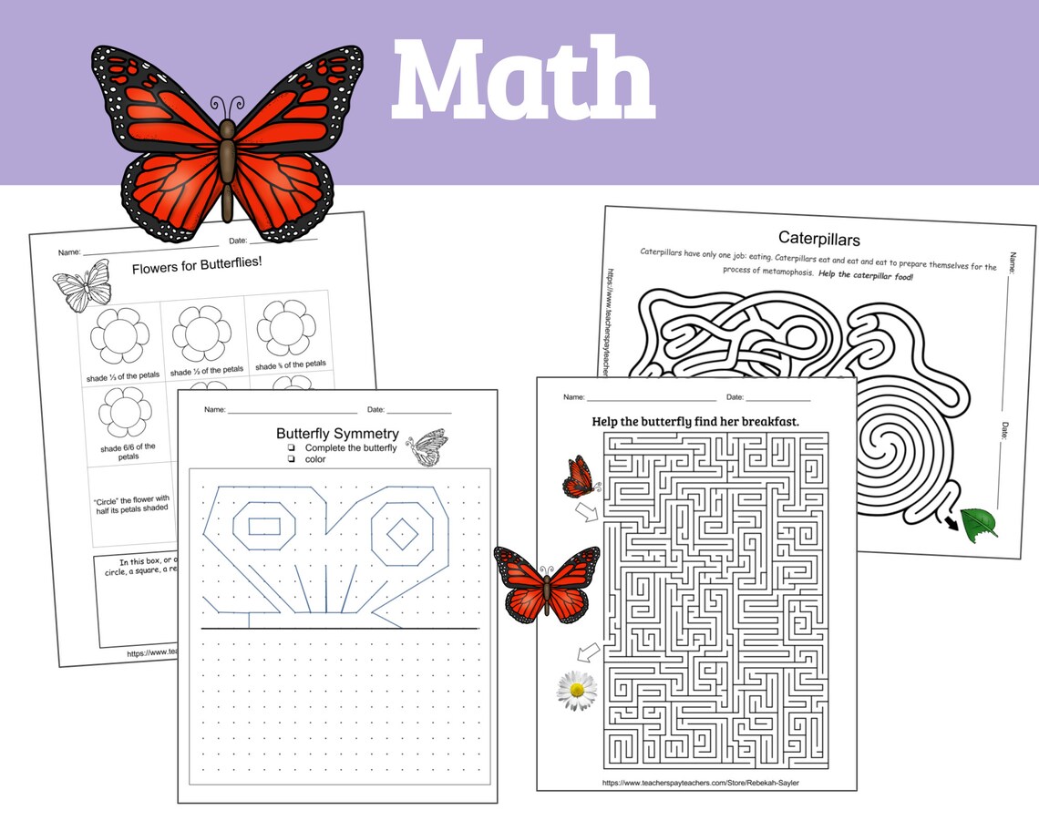 Butterfly Printable, Life Cycle of a Butterfly Printable, Life Cycle of ...
