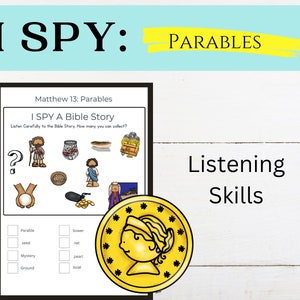 I Spy With My Little Eye Worksheet, Parables,teaching Children the ...