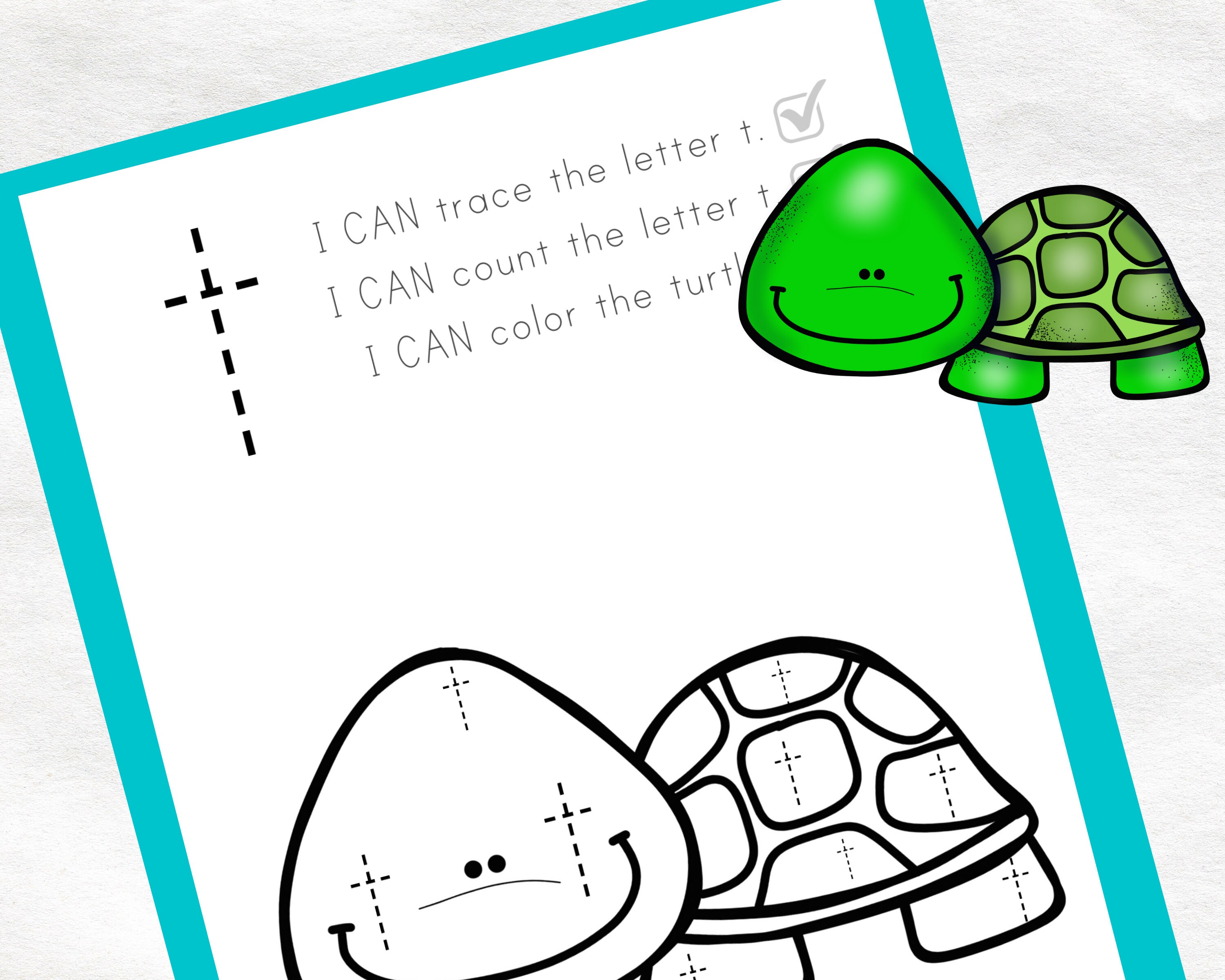 Tracing Letter T Worksheets, Tracing Lowercase Letters, Alphabet ...