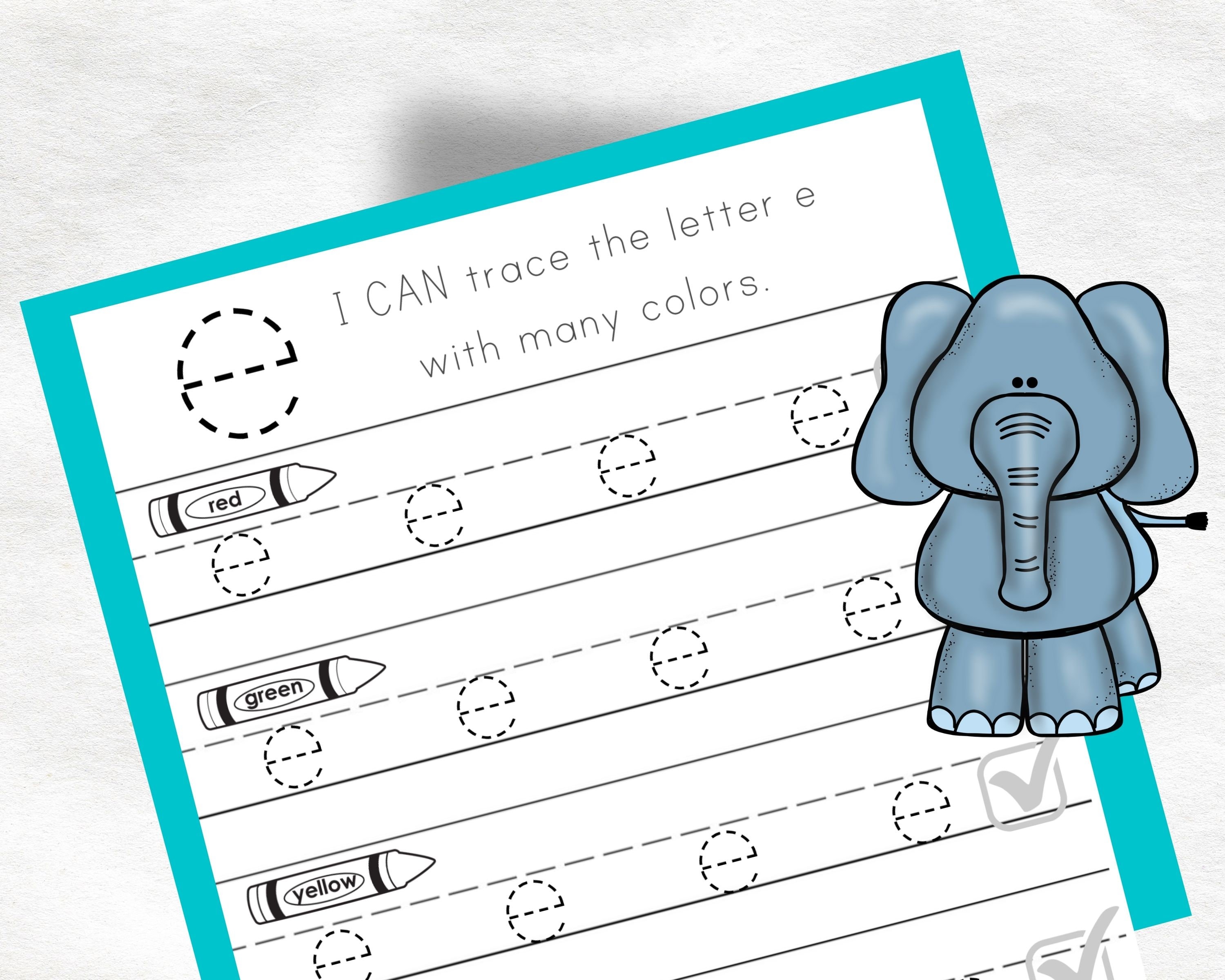 Preschool Worksheets, Tracing Letter E Worksheets, Alphabet Tracing ...