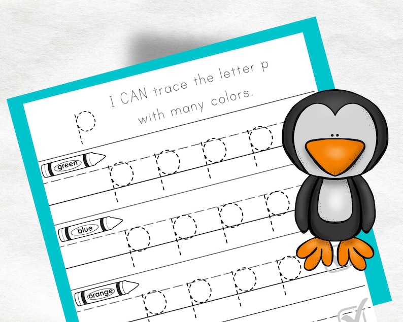 Tracing Letter P Worksheets, Tracing Lowercase Letters, Kindergarten ...