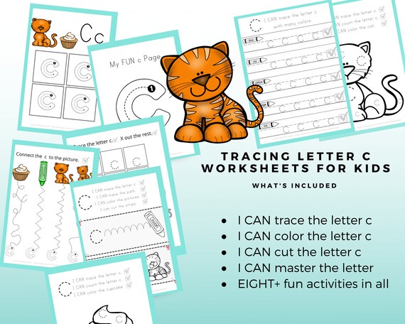 Hojas De Trabajo Imprimibles Con La Letra C Hojas De Trabajo De