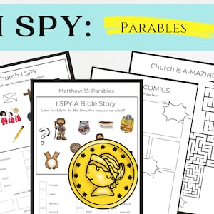 I Spy With My Little Eye Worksheet, Parables,teaching Children the ...
