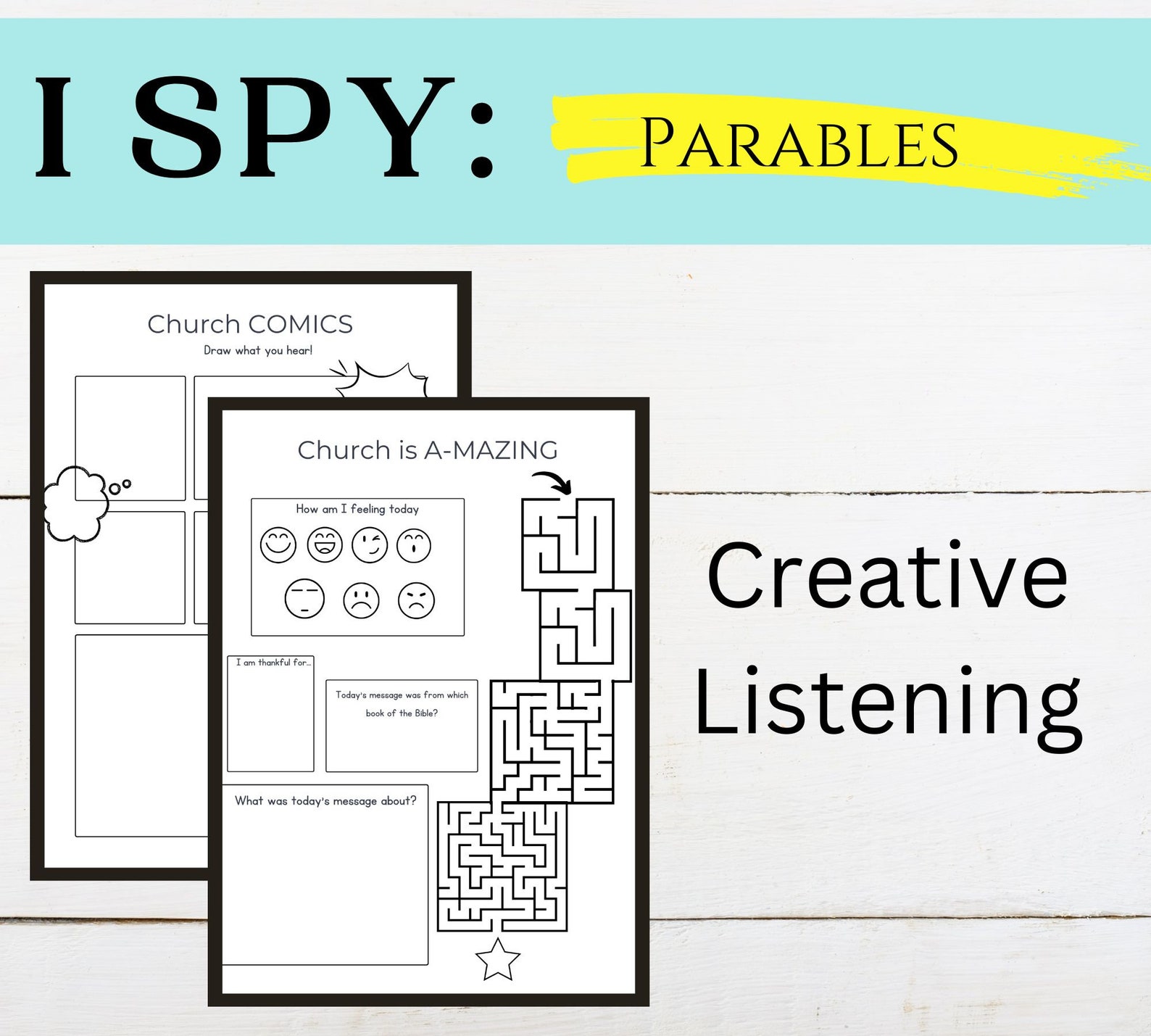 I Spy With My Little Eye Worksheet, Parables,teaching Children the ...