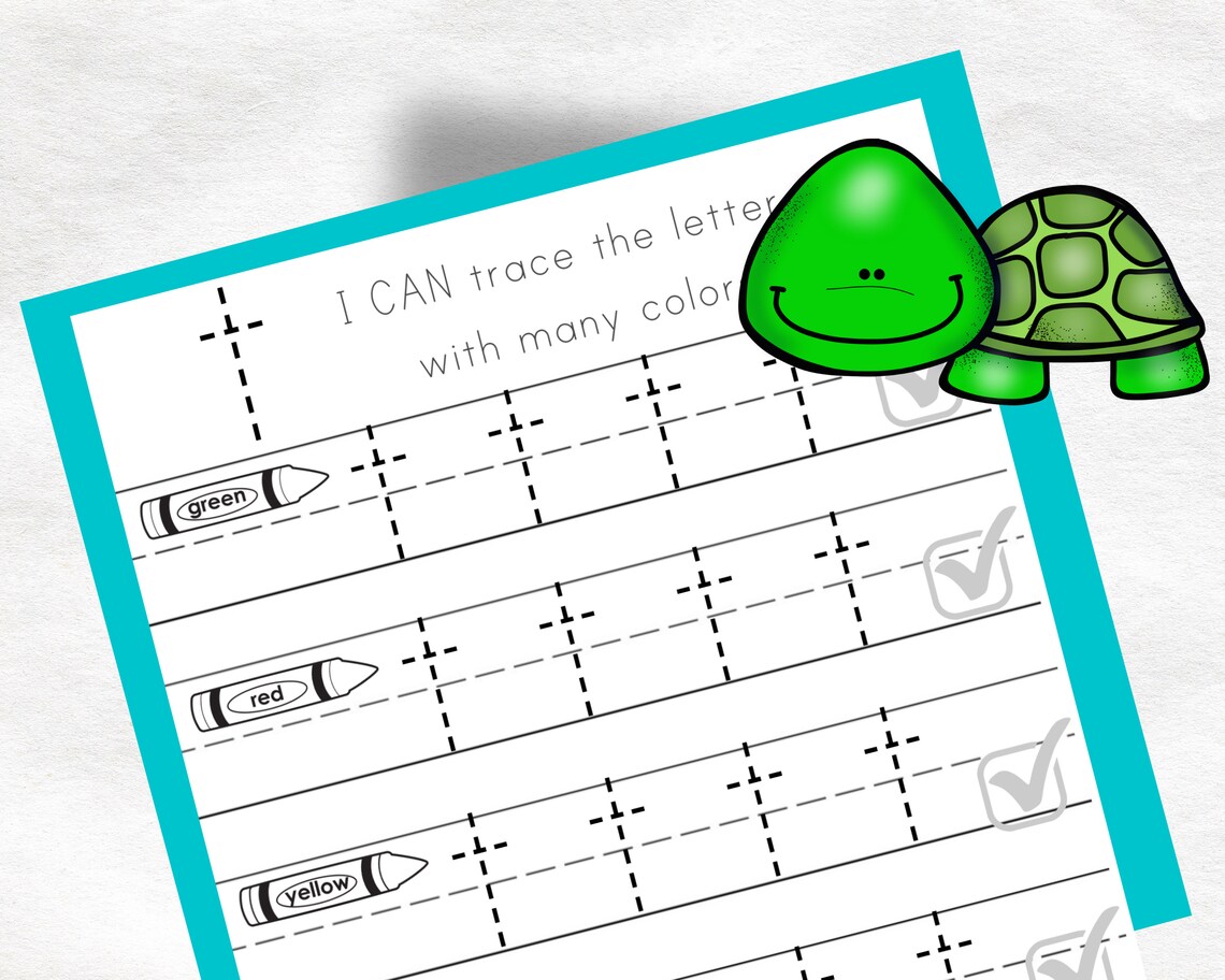 Tracing Letter T Worksheets, Tracing Lowercase Letters, Alphabet ...