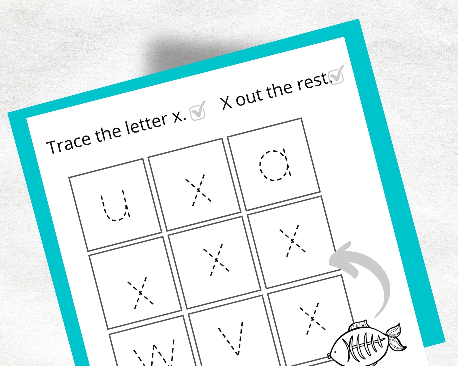 Preschool Tracing Pages Tracing Letter X Worksheets Tracing | Etsy