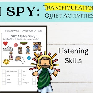 I Spy With My Little Eye Worksheet, Transfiguration of Jesus, Teaching ...