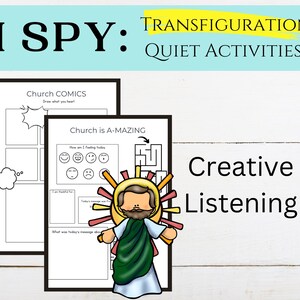 I Spy With My Little Eye Worksheet, Transfiguration of Jesus, Teaching ...
