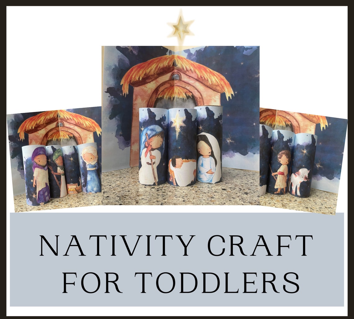 Toilet Paper Roll Activities, Nativity Paper Craft for Toddlers, DIY ...