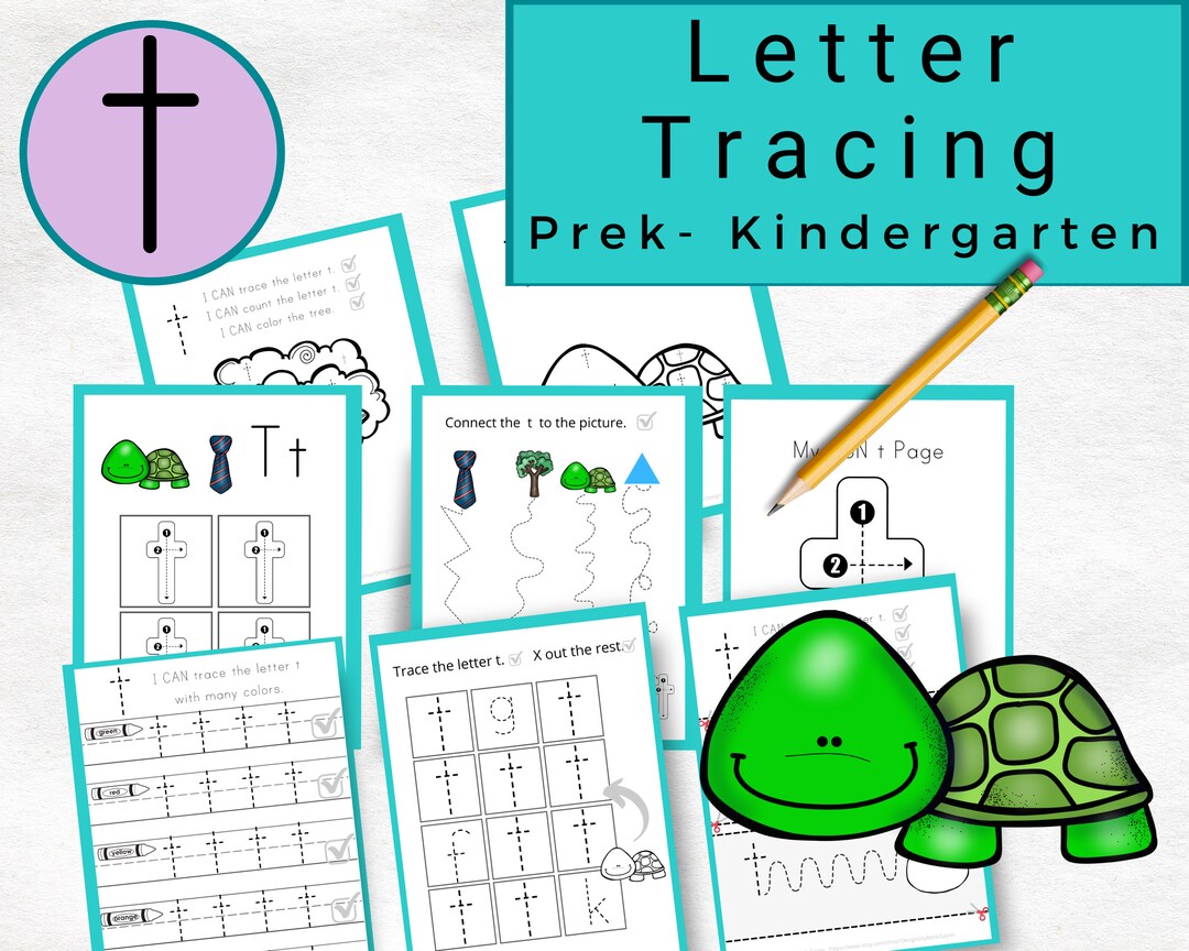 Tracing Letter T Worksheets, Tracing Lowercase Letters, Alphabet ...