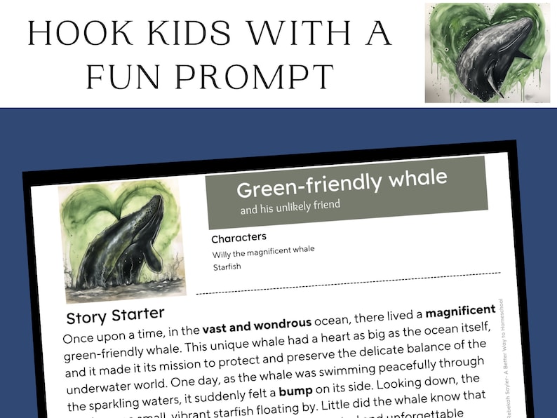 Story Starters for Kids, Creative Writing Prompts, Printable Story ...