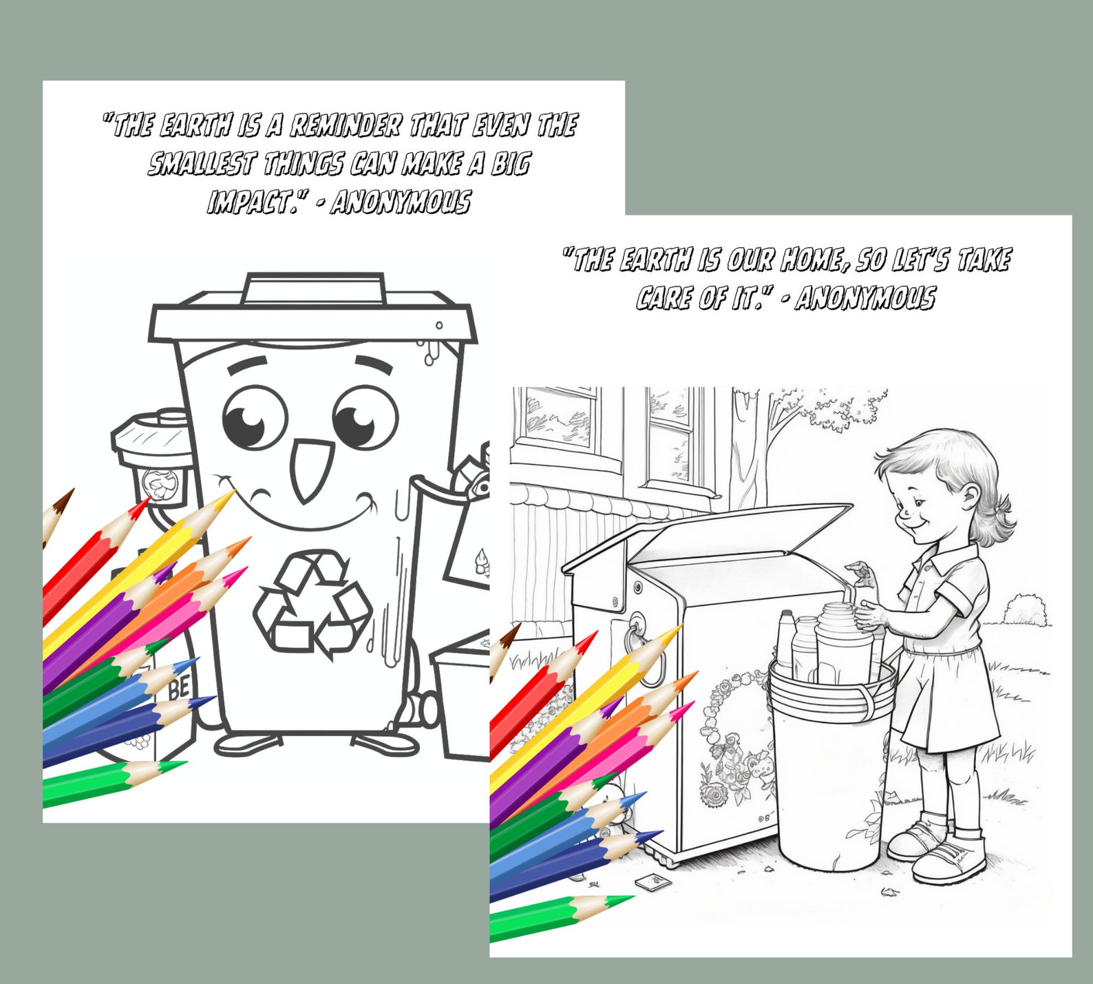 Earth Day Coloring Pages, Earth Day Printables, Environment Worksheets ...