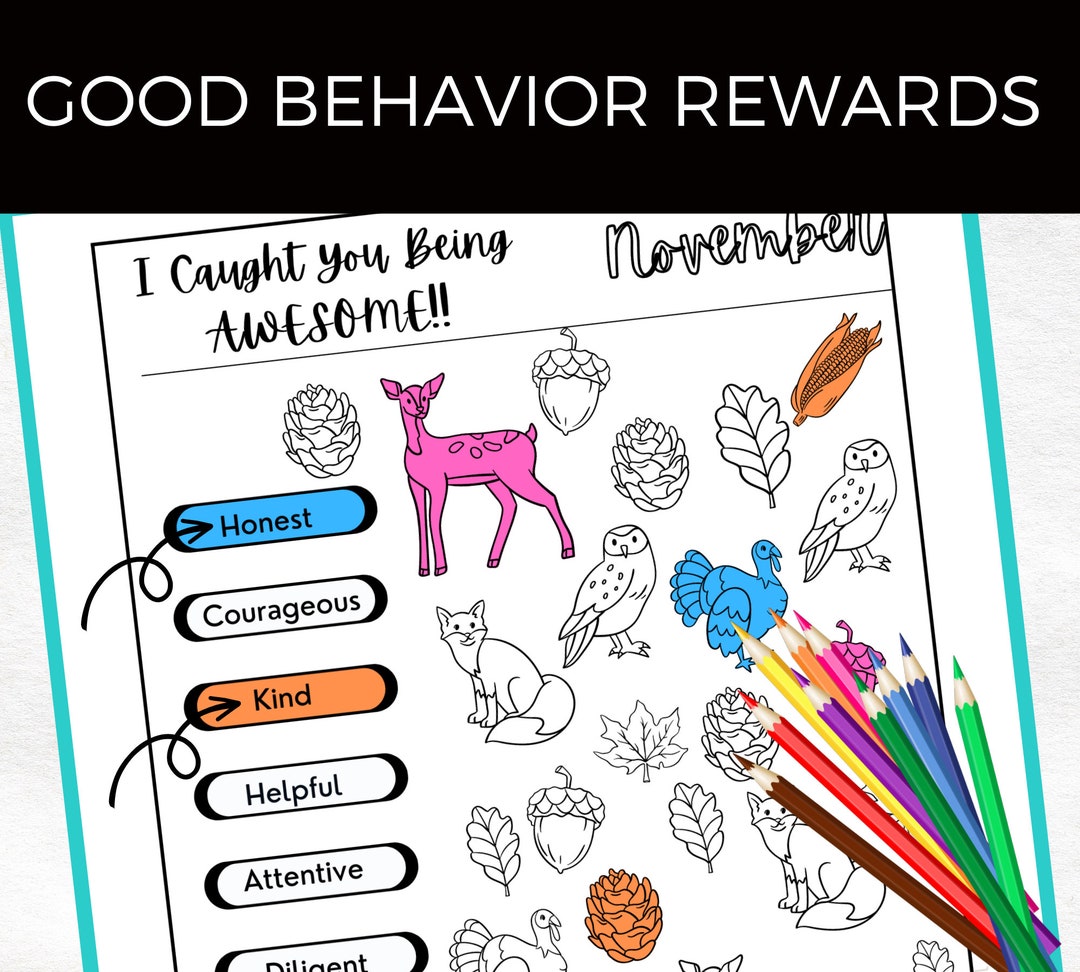 Good Behavior Reward System, Character Quality Tracker, Healthy Habits ...