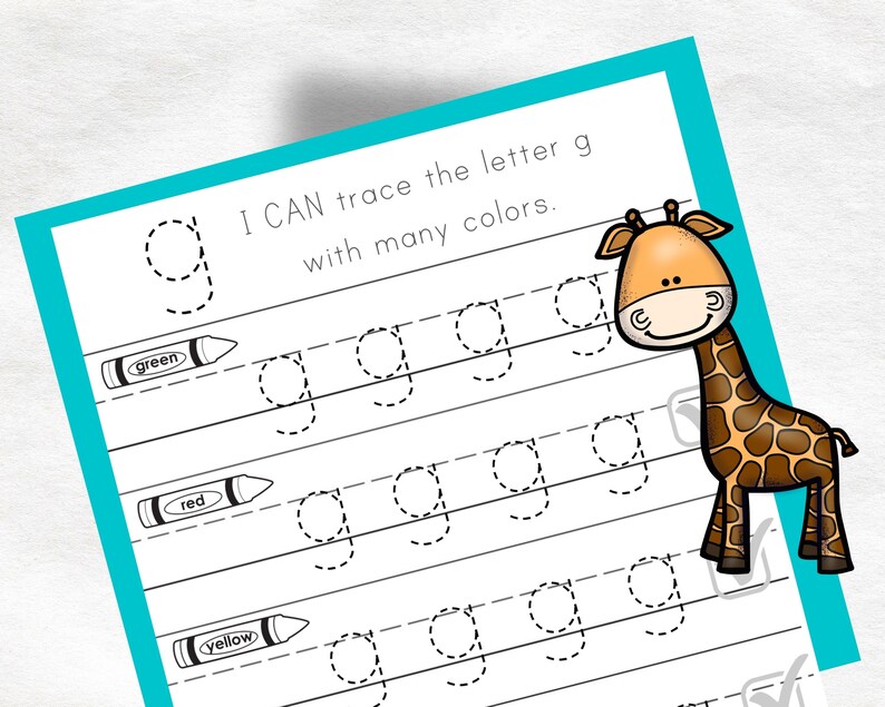 Tracing Letter G Worksheets, Kindergarten Handwriting Practice, Tracing ...