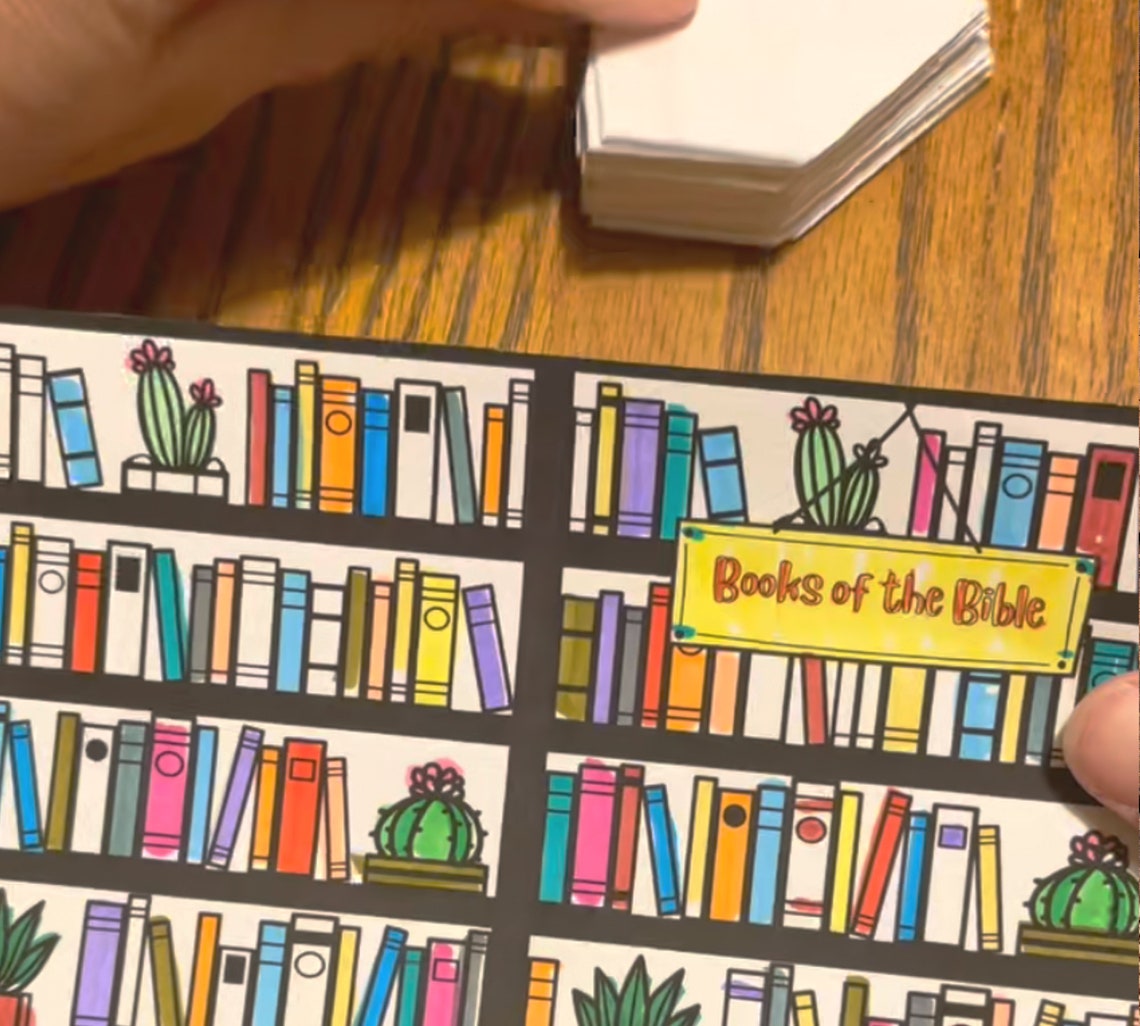 Books of the Bible Craft, Mini Book, Pop up Book Craft, Paper Craft for ...