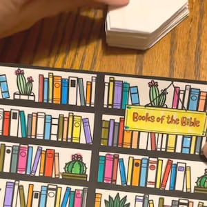 Books of the Bible Craft, Mini Book, Pop up Book Craft, Paper Craft for ...