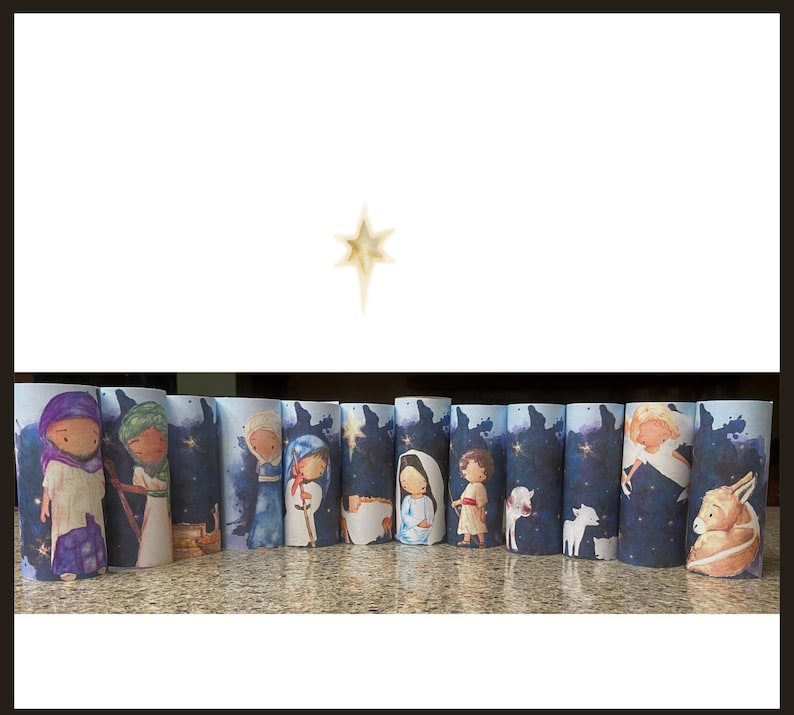 Toilet Paper Roll Activities, Nativity Paper Craft for Toddlers, DIY ...