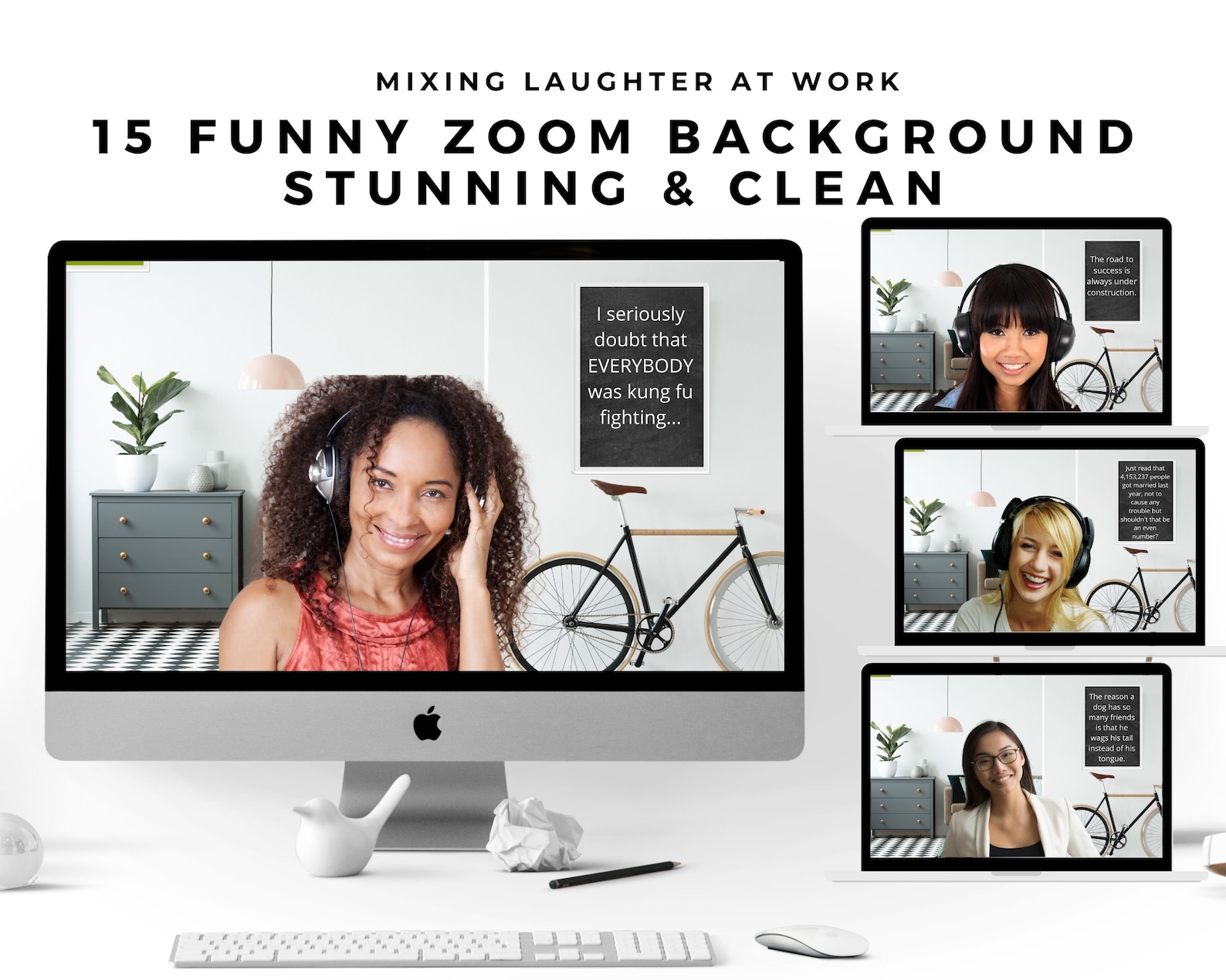 Funny Zoom Backgrounds, Funny Zoom Meeting Background, 15 Virtual ...
