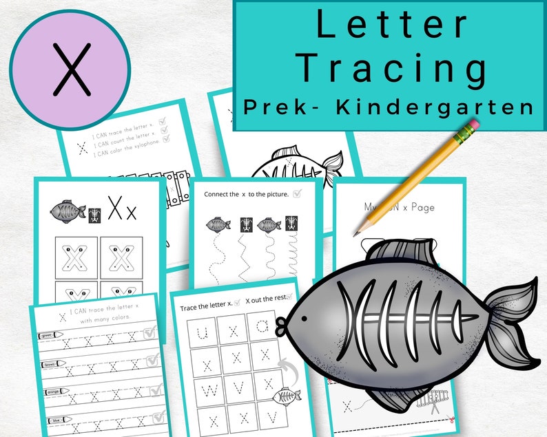 Preschool Tracing Pages, Tracing Letter X Worksheets, Tracing Lowercase ...