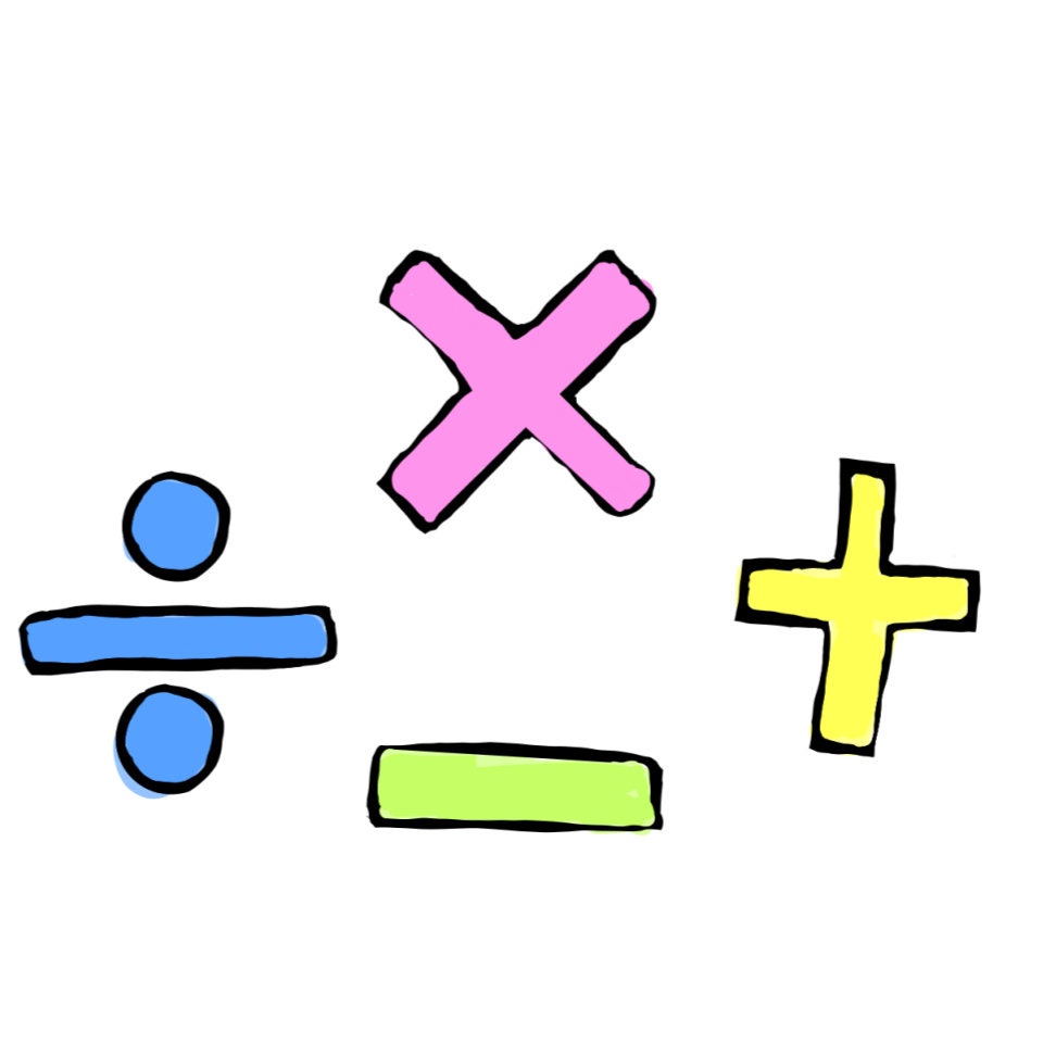 Math Signs Clip Art, Math Clip Art for Kids, Cute Math Clip Art, Clip ...