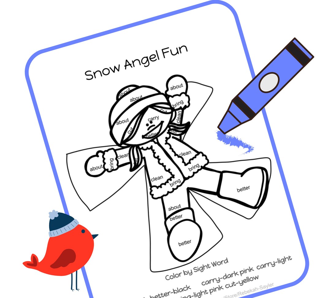 Kindergarten Color by Sight Words - Spelling Worksheet - Printables for ...