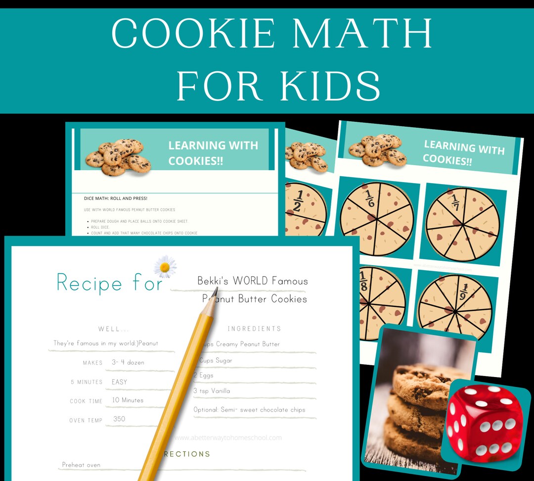 Cookie Math for Kids, Fun Math Activity, Math Lessons, Math Worksheets ...