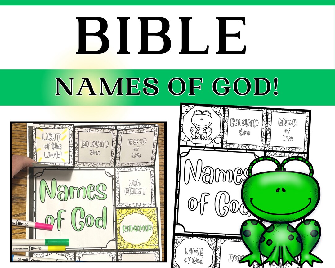 Names of God Printable, Bible Coloring, Prayer Coloring, Bible Study ...