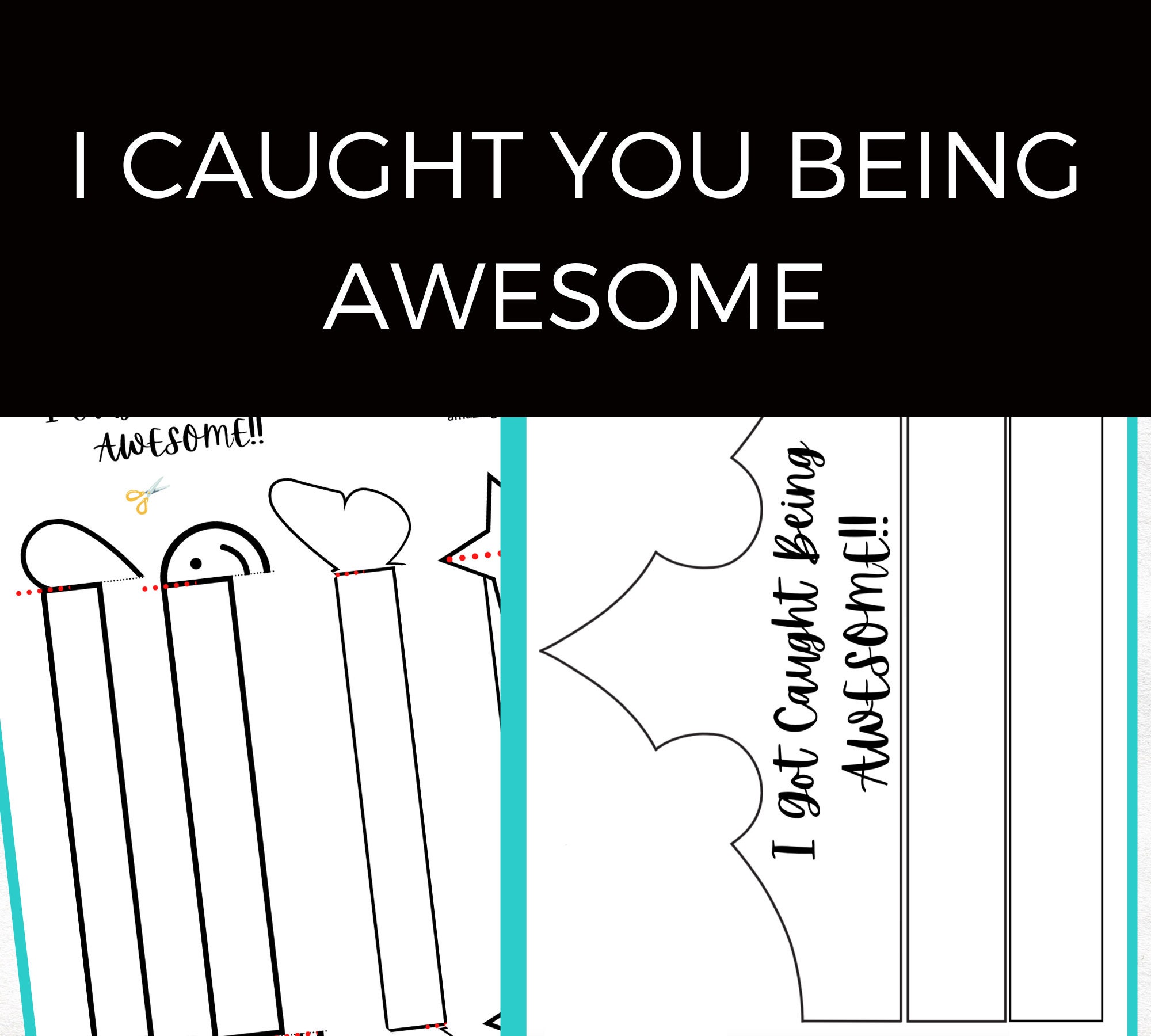 Caught Being Awesome Printable, Paper Bracelets and Crown for Kids ...