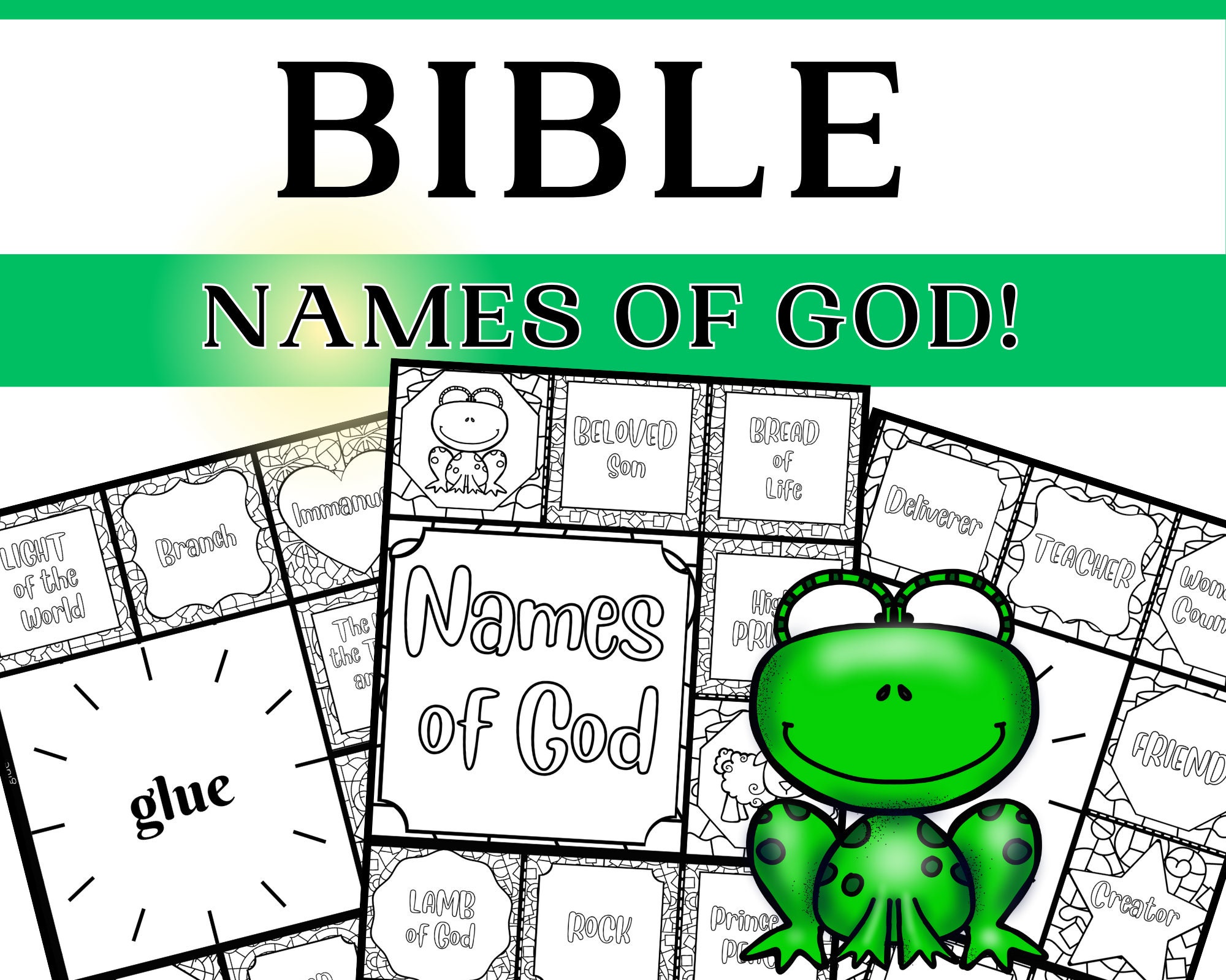 Names of God Printable, Bible Coloring, Prayer Coloring, Bible Study ...