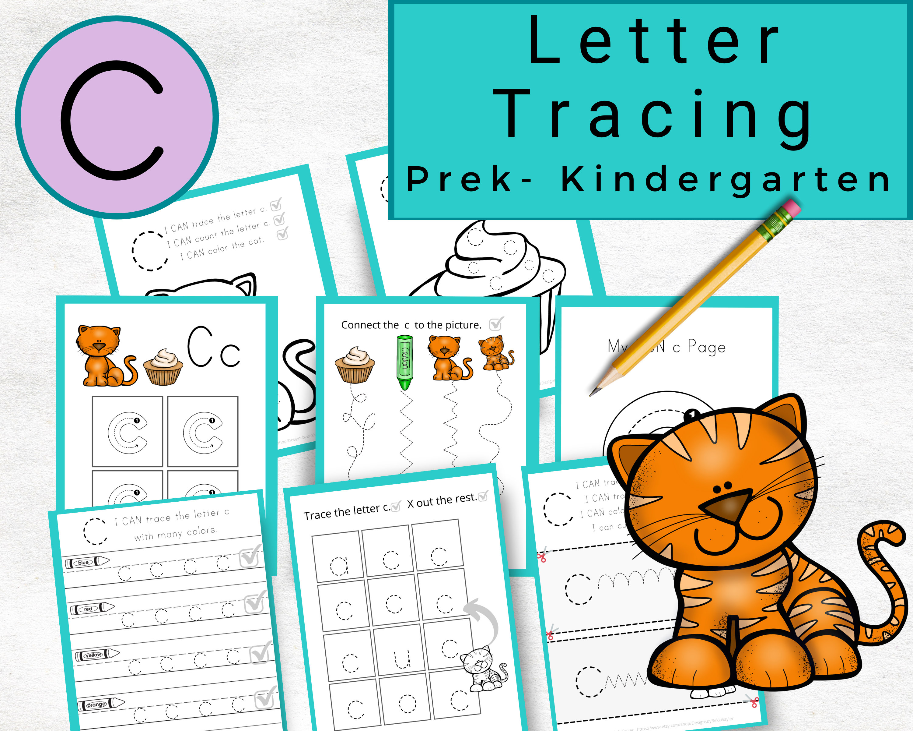 Fogli Di Lavoro Stampabili Con La Lettera C
