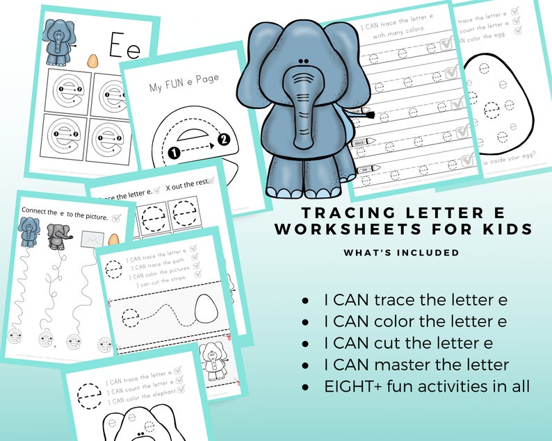Preschool Worksheets, Tracing Letter E Worksheets, Alphabet Tracing ...