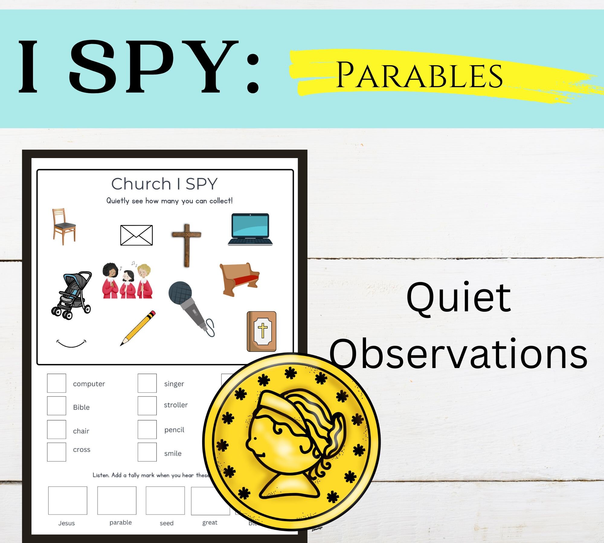 I Spy With My Little Eye Worksheet, Parables,teaching Children the ...
