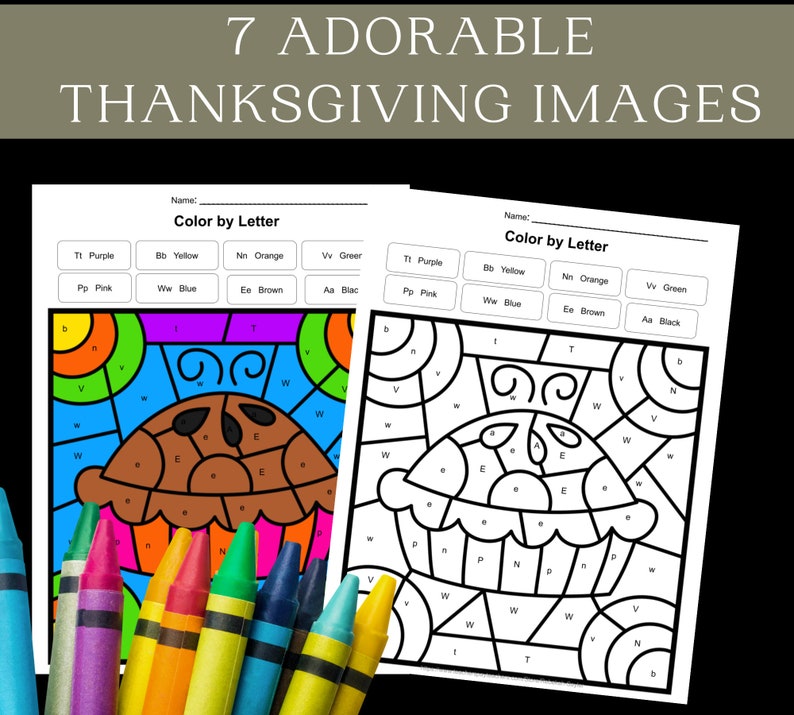 Thanksgiving Color by Alphabet, Color by ABC, Thanksgiving Fun ...