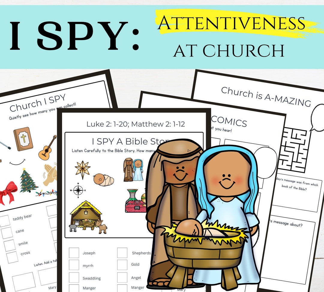I Spy With My Little Eye Worksheet, Teaching Children the Bible, Sunday ...