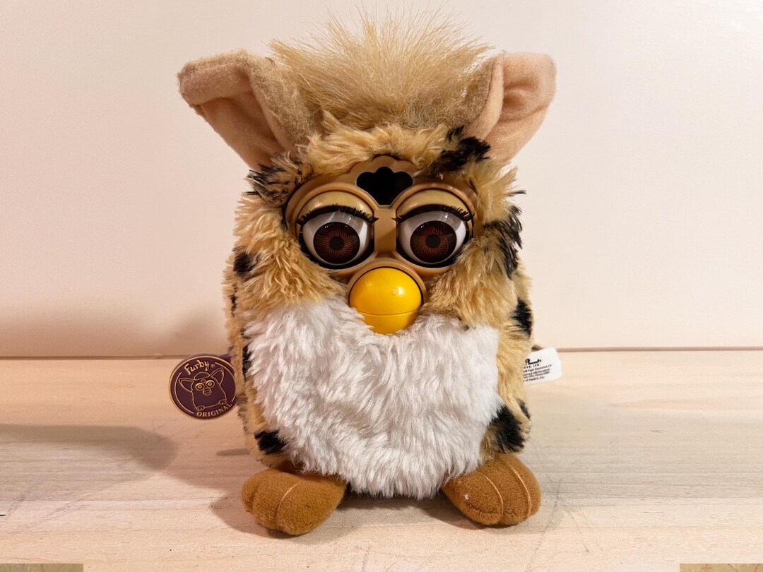 Vintage 1999 Leopard Furby With Brown Eyes M 70-800 Tiger Electronics ...