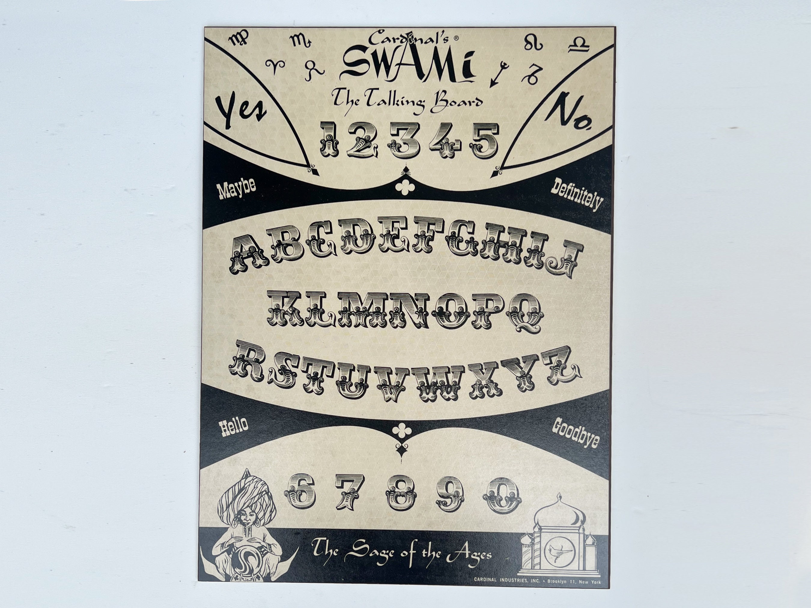 Pristine 1940s Cardinal’s Swami the Talking Board With Planchette and ...