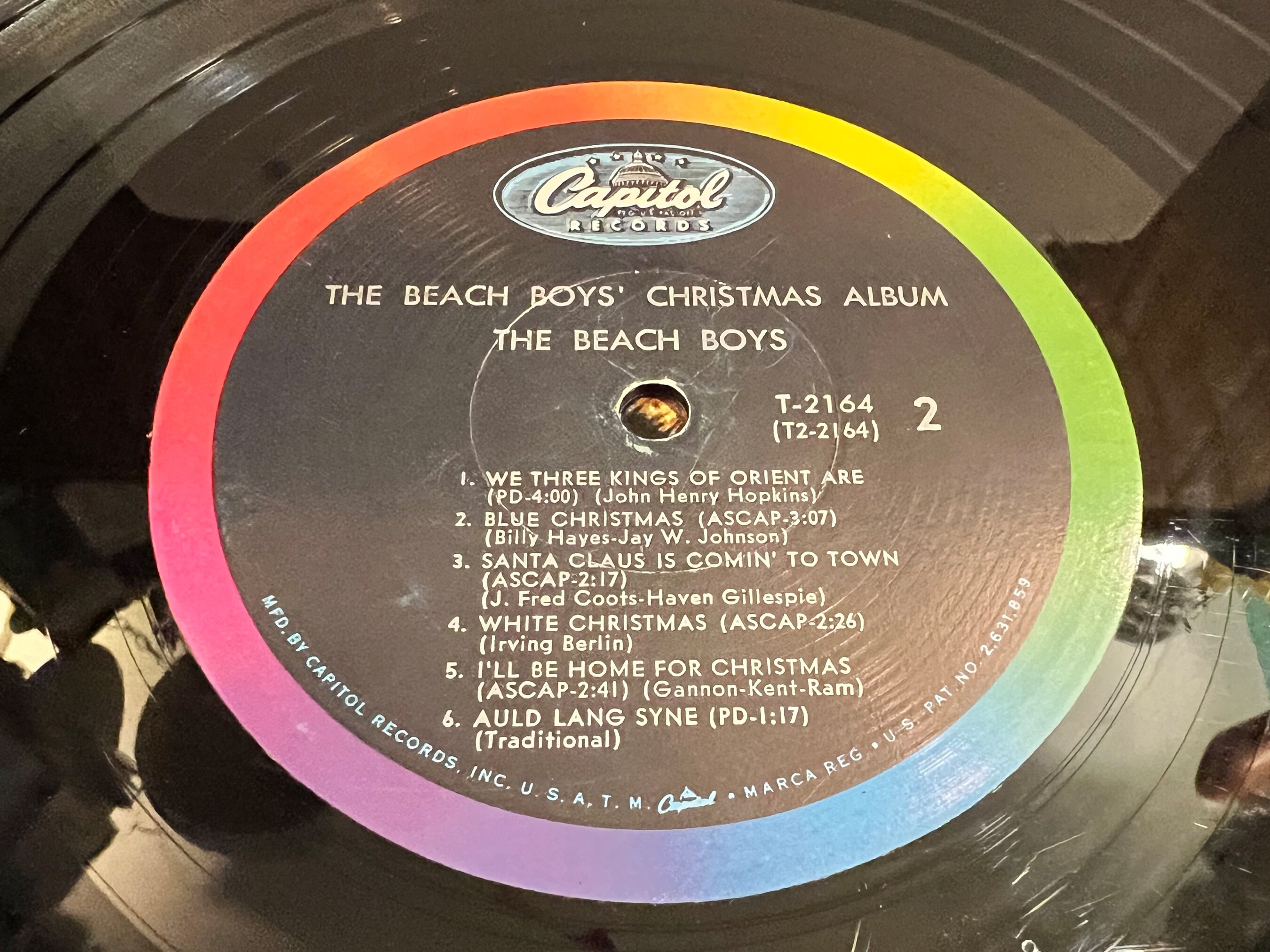 The Beach Boys little Saint Nick Christmas Album LP T-2164 1964 Mono ...