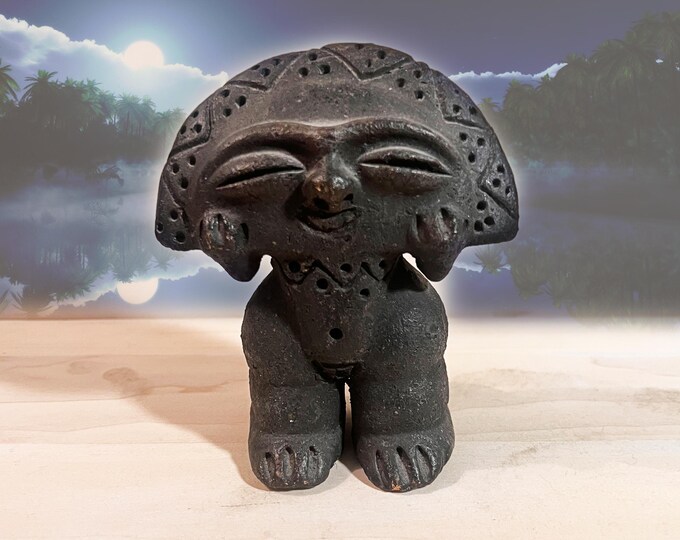 Taino God Art Clay Sculpture Taino Moon Goddess, Taino Spiritual ...