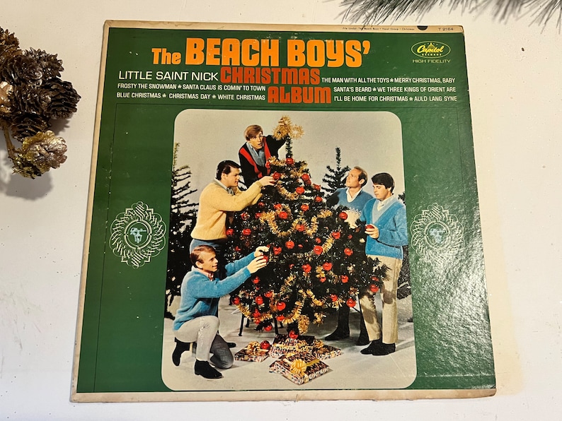 The Beach Boys little Saint Nick Christmas Album LP T-2164 1964 Mono ...